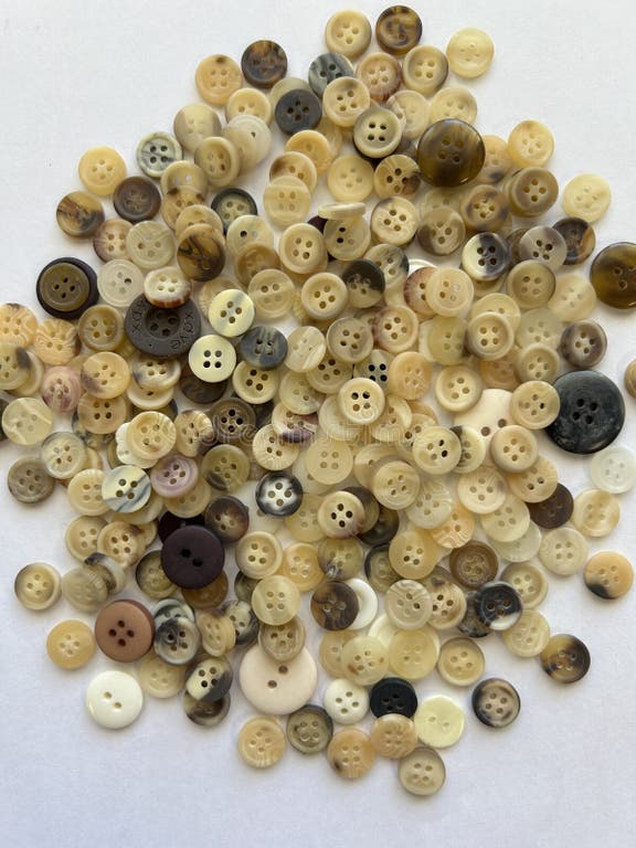 Assorted brown buttons stock image. Image of circle - 375183763