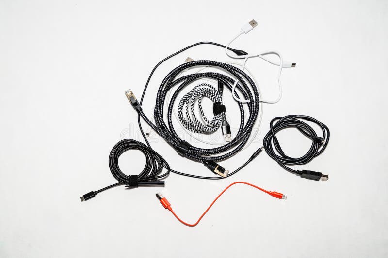 Assorted Cables and Connectors are Essential Accessories for Various ...
