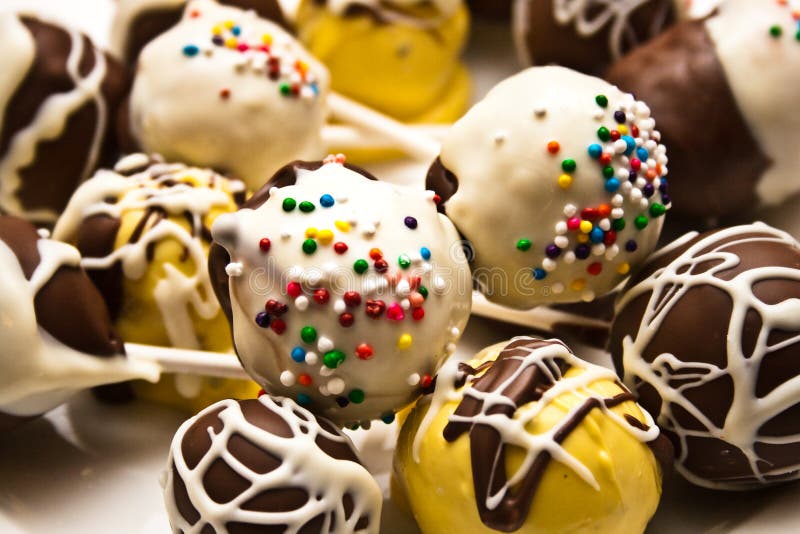 Assorted Cake Pops stock image. Image of cake, chocolate - 32327809