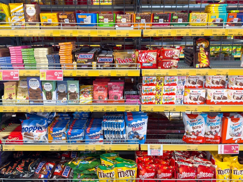 Assorted Grocery Products on Display at a Store Editorial Image - Image of sachet, grocery ...