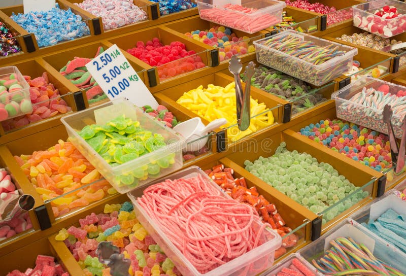Assorted Candy on a Market Stall Editorial Image - Image of colorful ...
