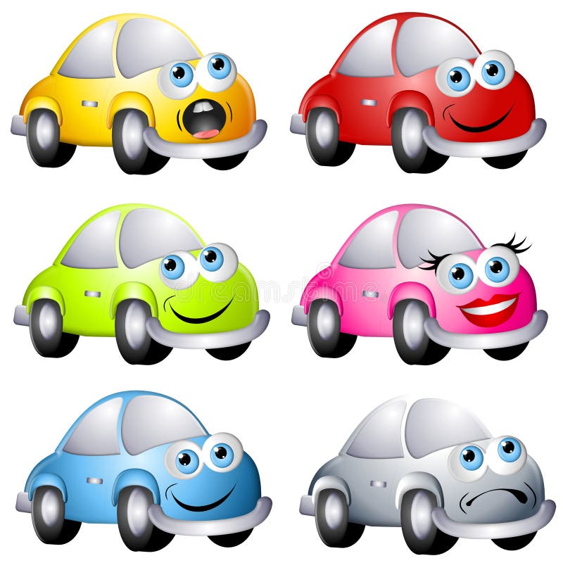 The Car Automobile Cartoon Character Ingelijste Posters Auto Cartoon