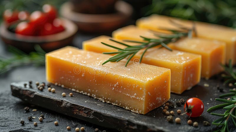 Assorted Cheese Blocks Displayed on a Plain Backdrop - Perfect for ...