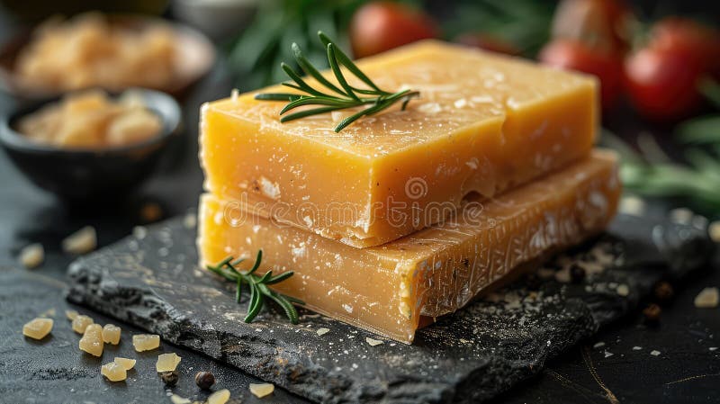 Assorted Cheese Blocks Displayed on a Plain Backdrop - Perfect for ...