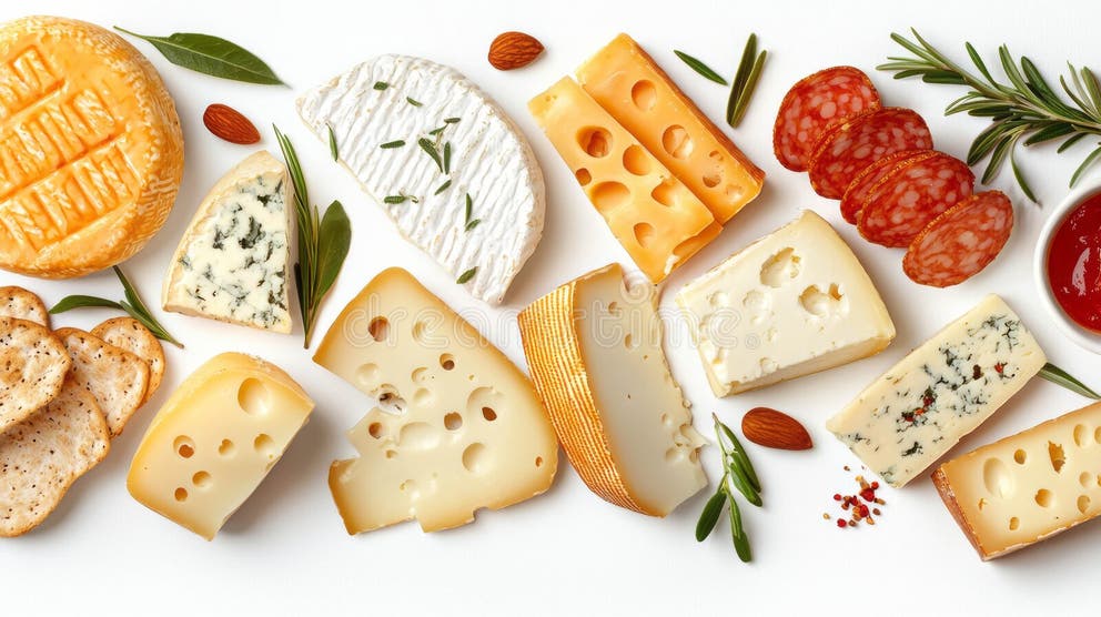 Assorted Cheese with Herbs and Crackers Arrangement for Culinary ...