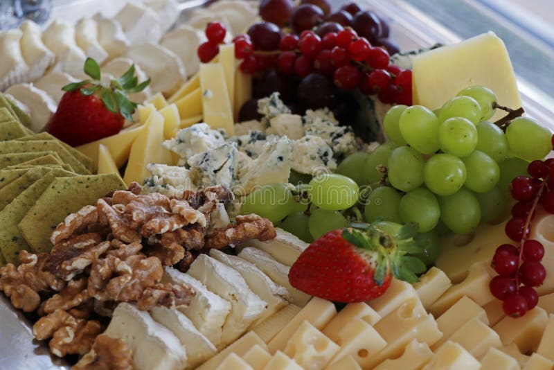 Assorted cheese platter stock photo. Image of meal, background - 144709570