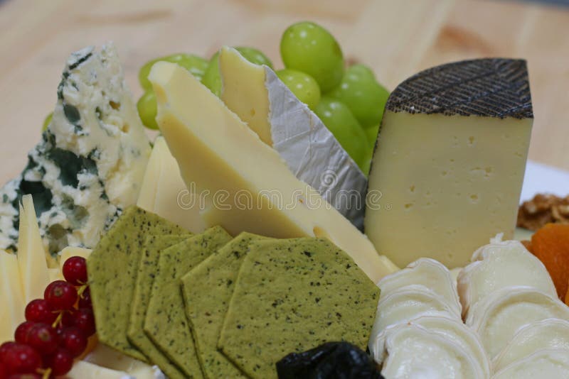 Assorted Cheese Platter in a Buffet Display Stock Photo - Image of food ...