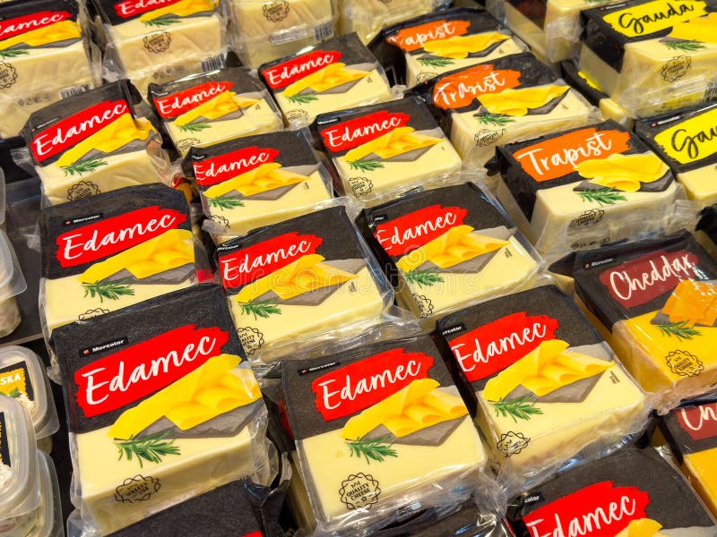 Assorted Cheese Selection with Edam and Trapist Varieties Editorial ...