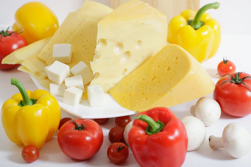 Assorted cheeses stock photo. Image of close, cheese - 10265836