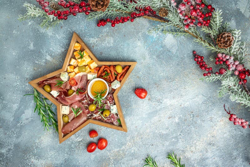 Assorted Cheeses and Deli Meat Appetizers. Festive Appetizer for ...