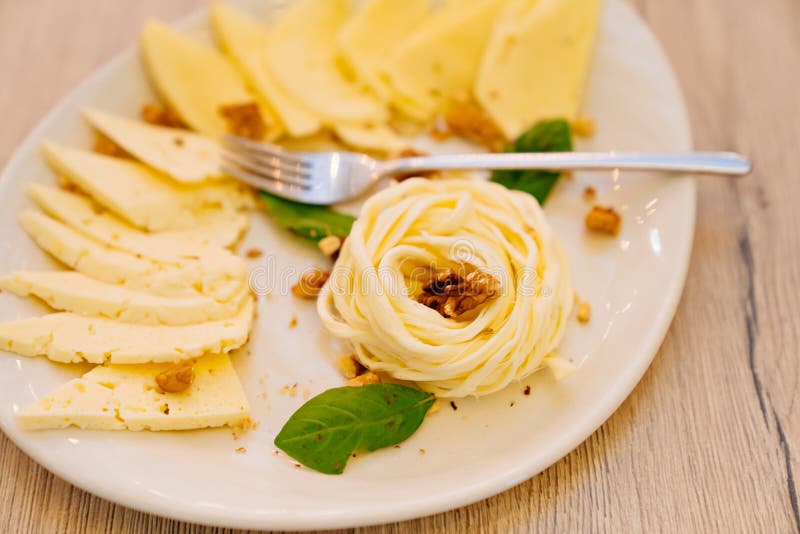 Assorted Cheeses with Nuts. Catering for the Holiday. Buffet Menu ...