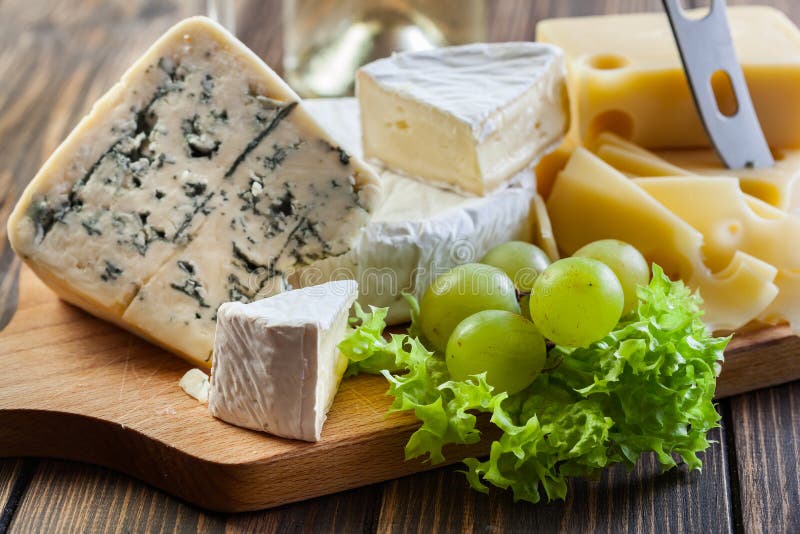 Assorted cheeses stock photo. Image of slice, yellow - 45835352