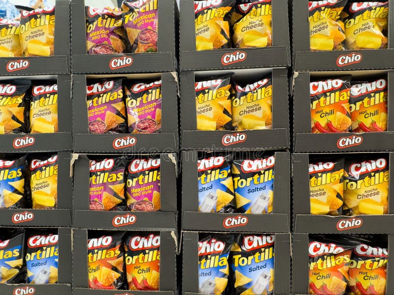 Assorted Chio Tortillas Snack Packs in Store Display Editorial Stock ...