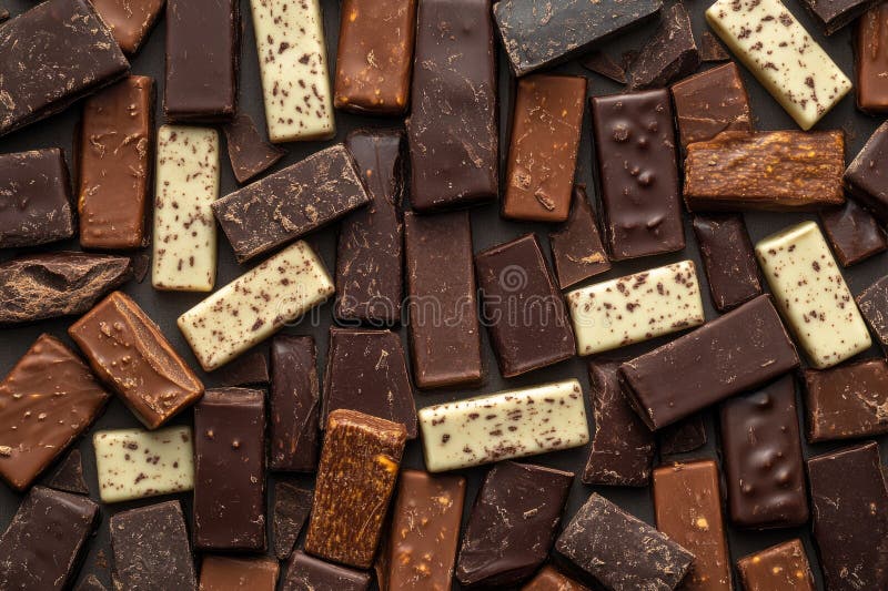 Assorted Chocolate Bars Creating a Captivating Backdrop, Perfect for ...