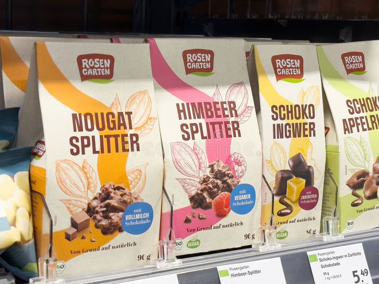 Assorted Chocolate Boxes on Display at Grocery Store Shelf Editorial ...