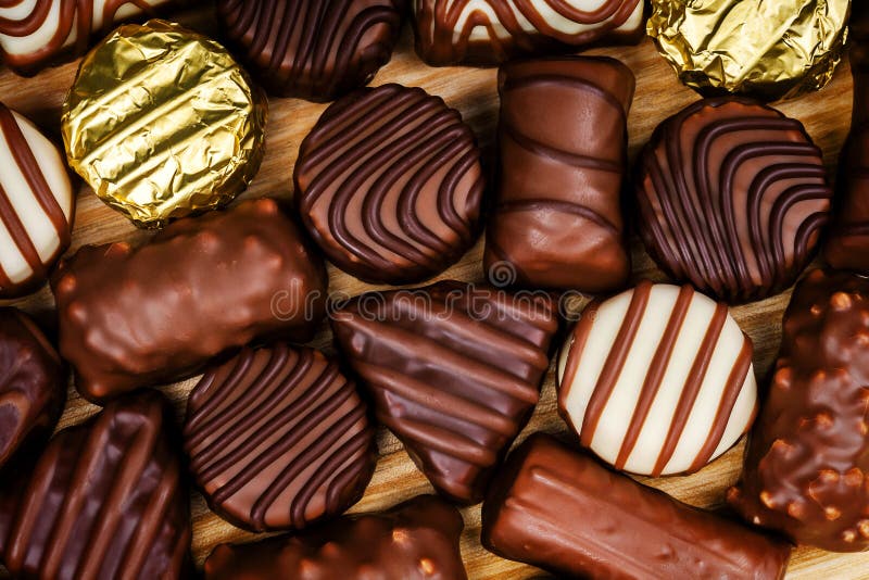 Assorted chocolate candies stock photo. Image of junk - 80334068