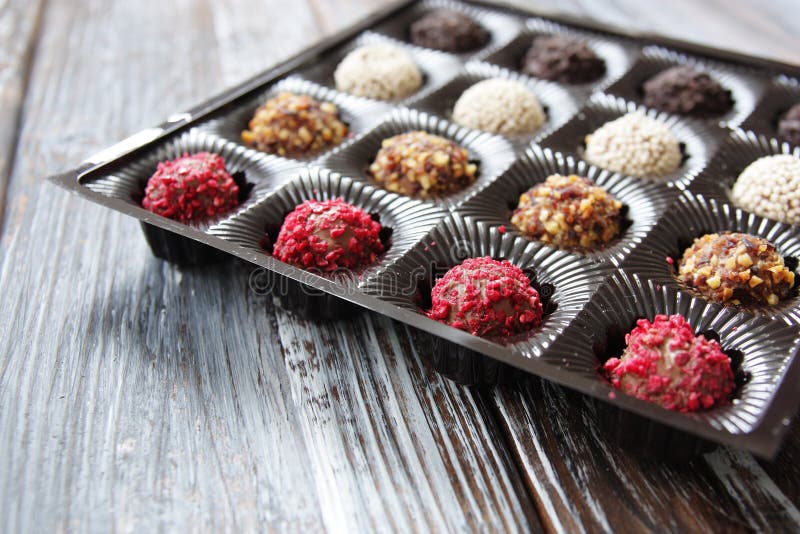 Assorted chocolate candies stock photo. Image of healthy - 109200844