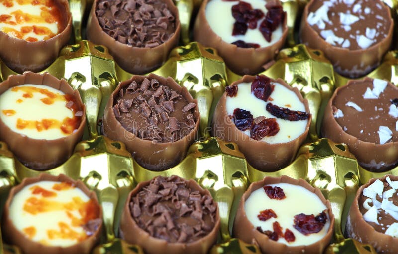 Assorted Chocolate Confectionery Stock Photo - Image of food, festive ...