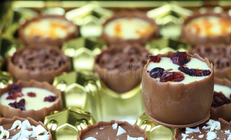 Assorted Chocolate Confectionery Stock Image - Image of cocoa ...