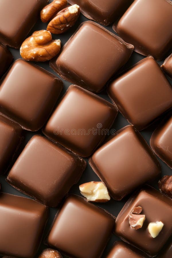 Assorted Chocolate Squares and Nuts Arrangement World Chocolate Day ...