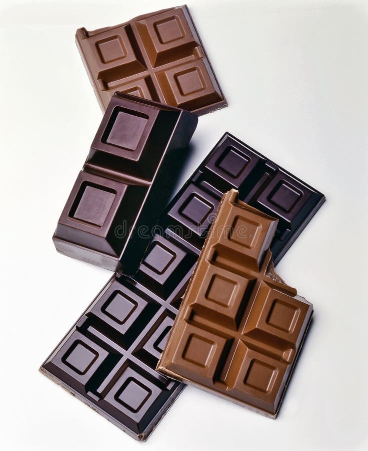 Assorted chocolate tablets stock photo. Image of flavor - 58448496