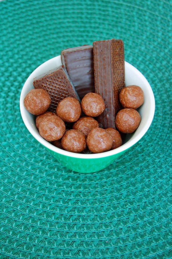 Assorted chocolate wafers stock photo. Image of wafer - 96730924
