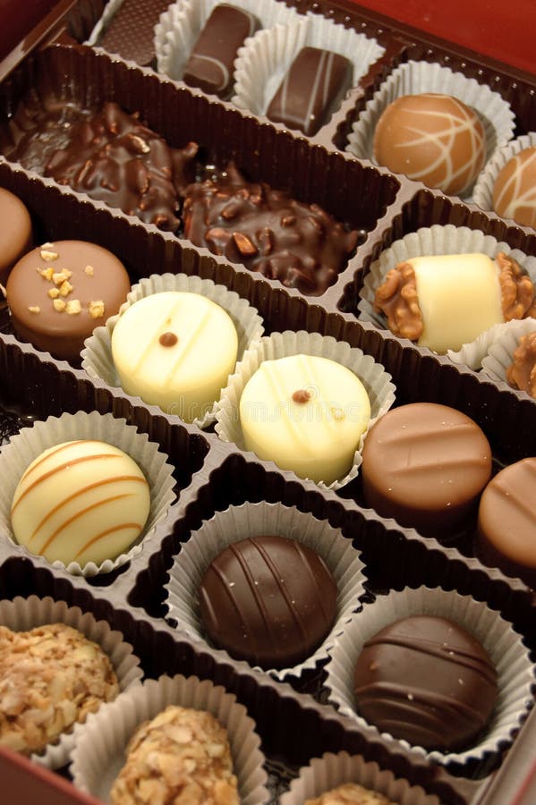 Assorted chocolates stock photo. Image of black, ornate - 13188706