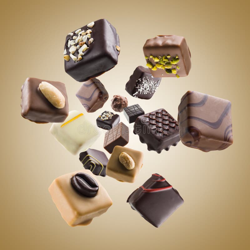 Assorted chocolates stock illustration. Illustration of praline - 282231124