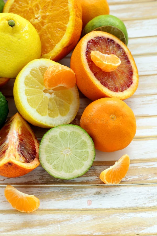 Assorted Citrus - Lemon, Manadarin, Orange Stock Image - Image of ...