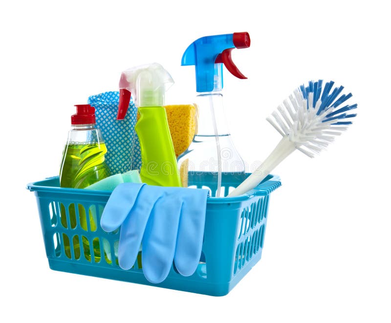 Cleaning Supplies stock image. Image of cleaning, detergent - 4137017