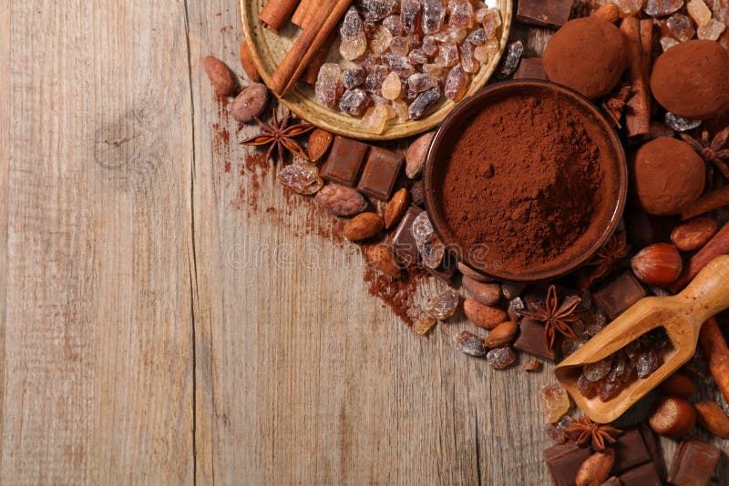 Assorted Cocoa,nut, and Sugar Stock Image - Image of sugar, spice ...