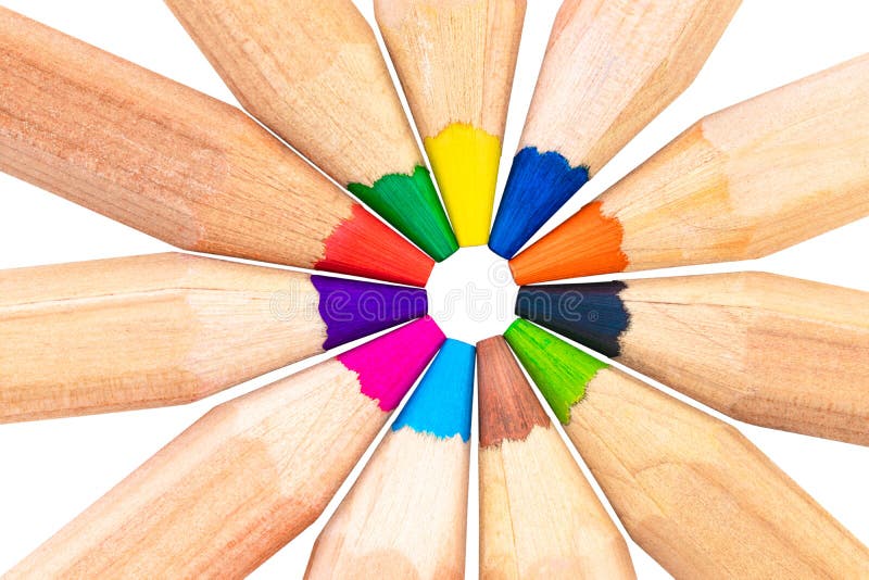 Assorted color pencils stock image. Image of green, pastel - 14121501