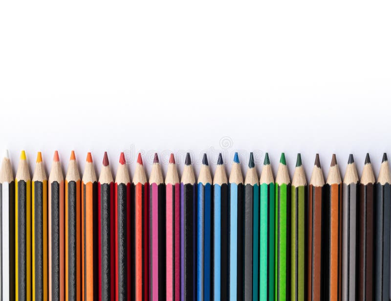 Assorted color pencils stock image. Image of green, pastel - 14121501