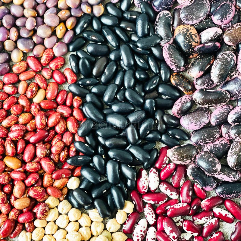 Assorted colored beans stock image. Image of colored - 216821407