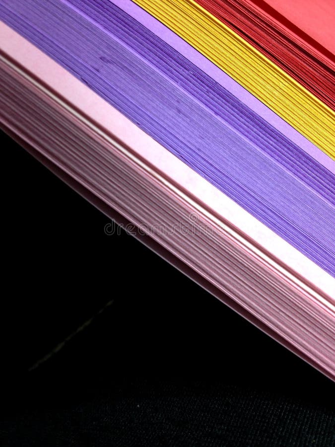 Assorted Colored Pile of Papers Stock Photo - Image of document, print ...