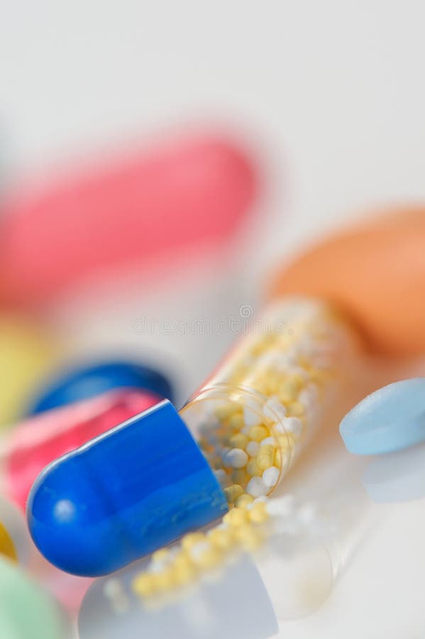 Assorted pills stock image. Image of medicine, painkiller - 18118677