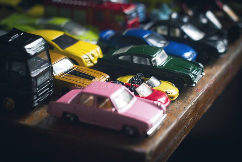 Assorted Colorful Car Collection on Floor Stock Image - Image of ...