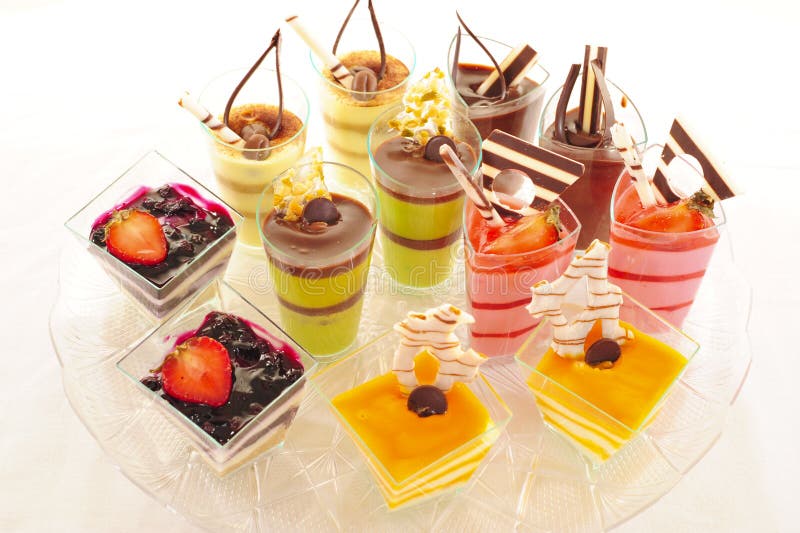 Assorted colorful desserts stock image. Image of occasion - 6404145
