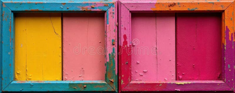 Assorted Colorful Frame Close Ups, Textures Visible, Design, Simple ...