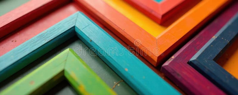 Assorted Colorful Frames, Various Styles, Close Up View, Patterns, View ...
