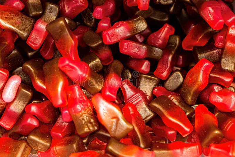 Assorted Colorful Gummy Jelly Candies. Top View. Jelly Sweets Stock ...