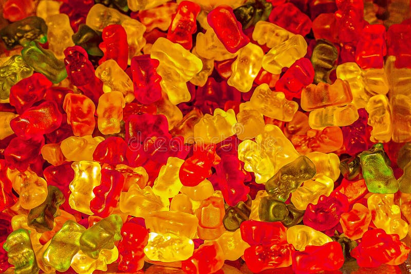 Assorted Colorful Gummy Jelly Candies. Top View. Jelly Sweets Editorial ...