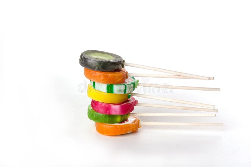 Assorted Colorful Lollipops Stock Image - Image of delicious, color ...