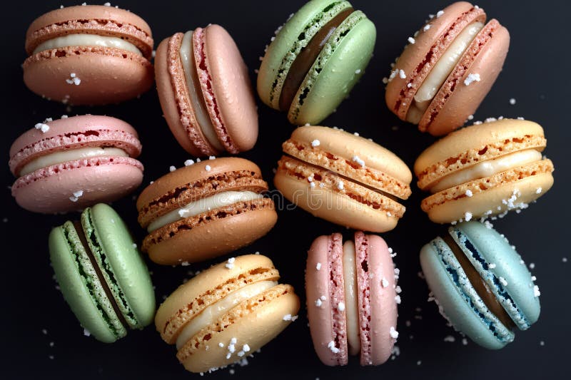 Assorted Colorful Macarons Pastry Sweets Delicious High Quality Image ...