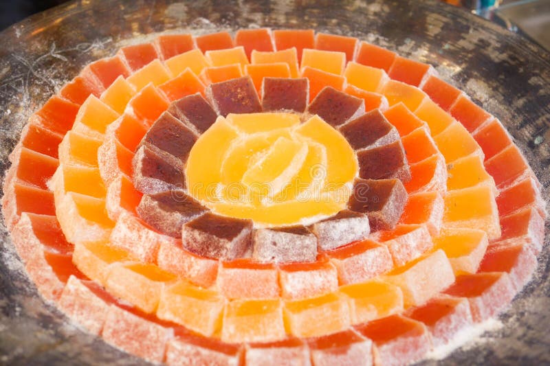 Assorted Colorful Gummy Candies. Top View. Jelly Donuts. Jelly Bears ...