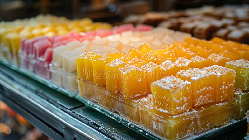 Assorted Colorful Turkish Delight Display Case Stock Photos - Free ...