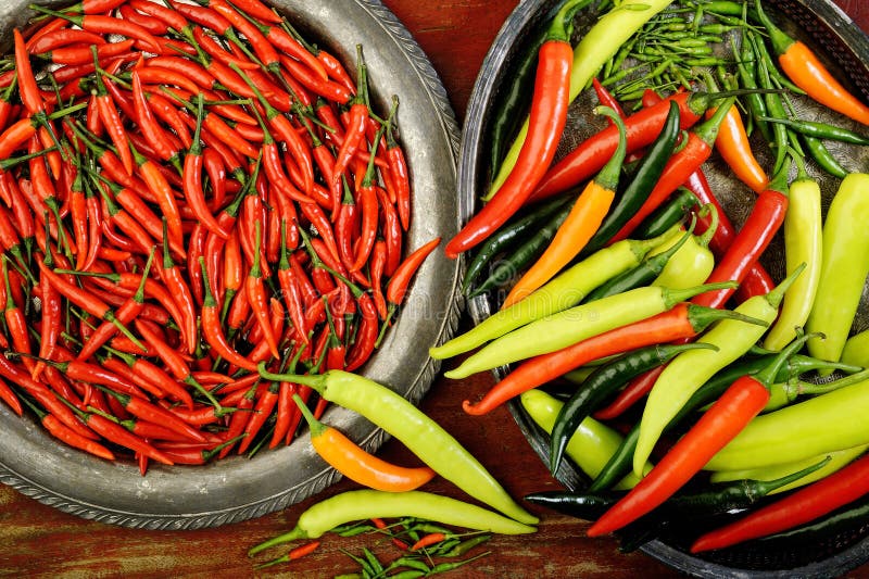 Assorted Colorful Varieties Stock Photo - Image of chili, assortment ...