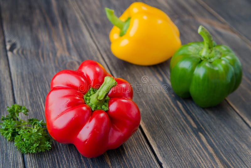 Assorted Colorful Varieties of Sweet Peppers Stock Photo - Image of ...
