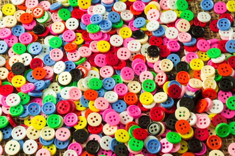 Assorted Colors of 4 Holes Buttons Stock Image - Image of yellow ...