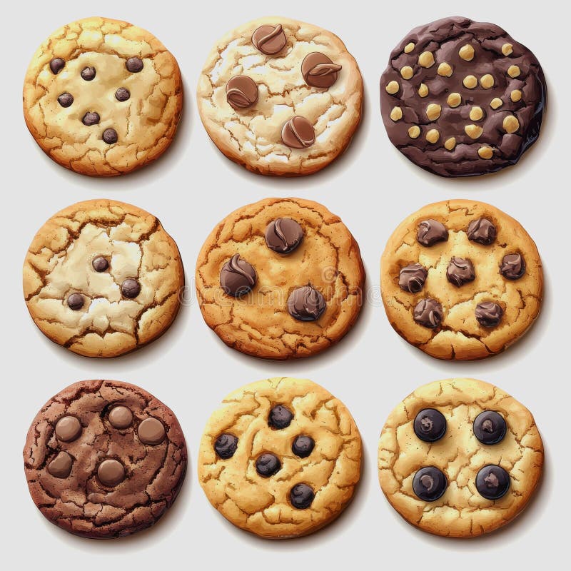 Assorted Cookie Collection with Different Flavors and Textures ...